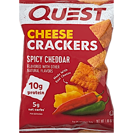 Quest Naturally Flavoured Cheese Crackers