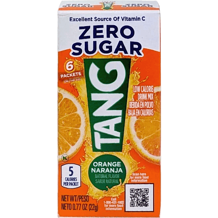 Tang Zero Sugar, Low Calorie Orange Drink Mix